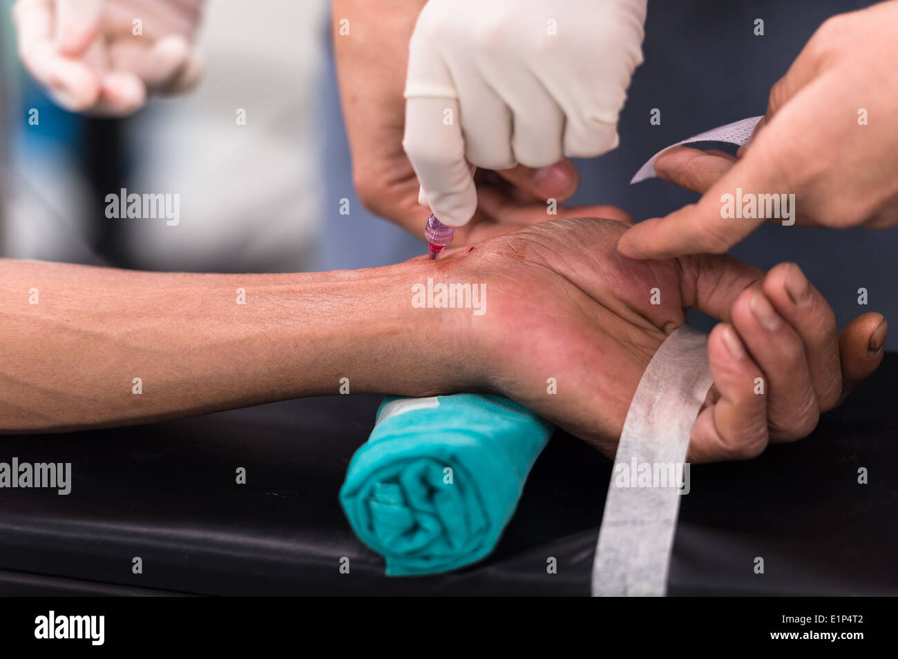 Ready for use arterial line monitor Stock Photo - Alamy