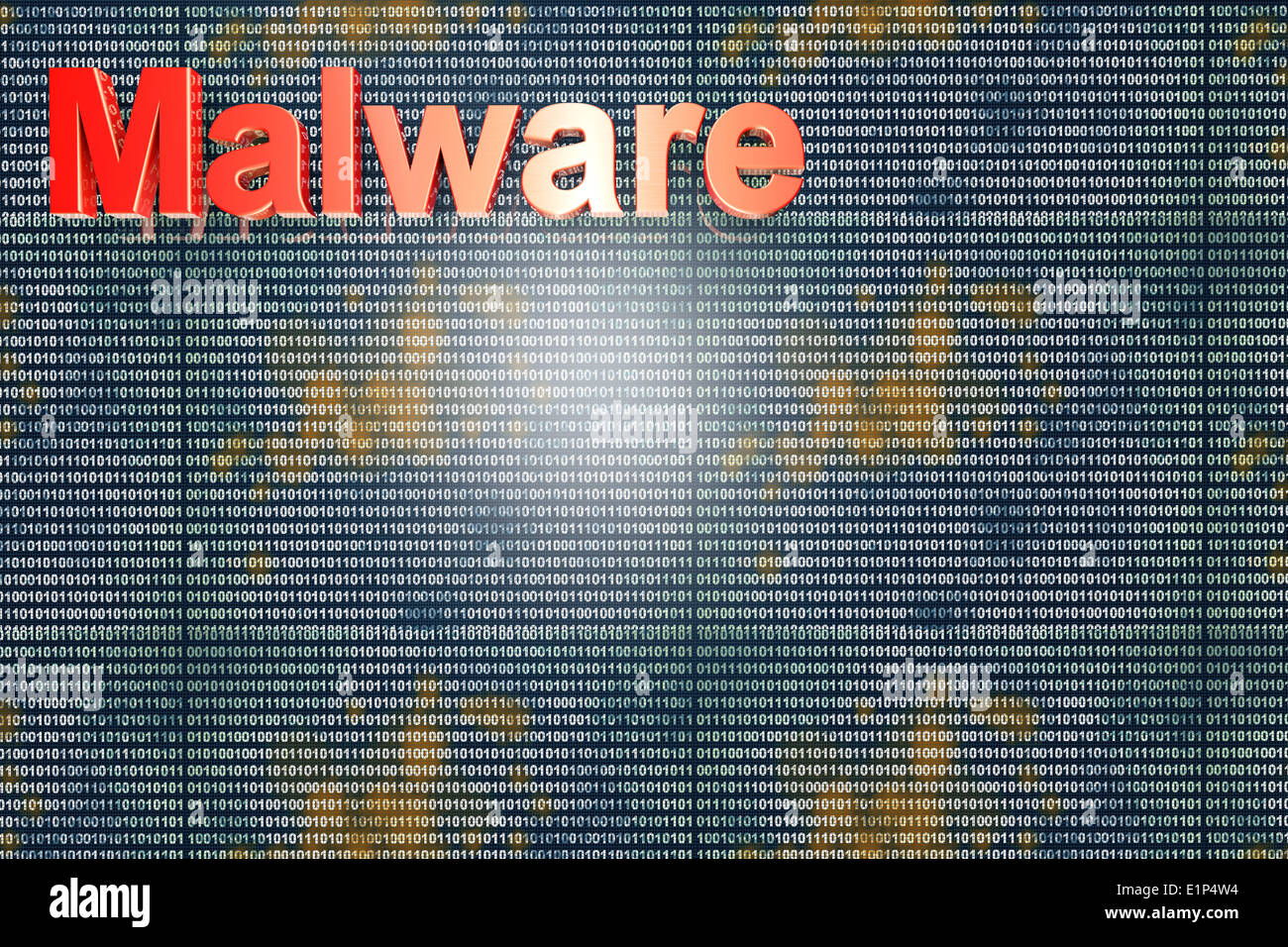 Computer virus in digital code Stock Photo - Alamy