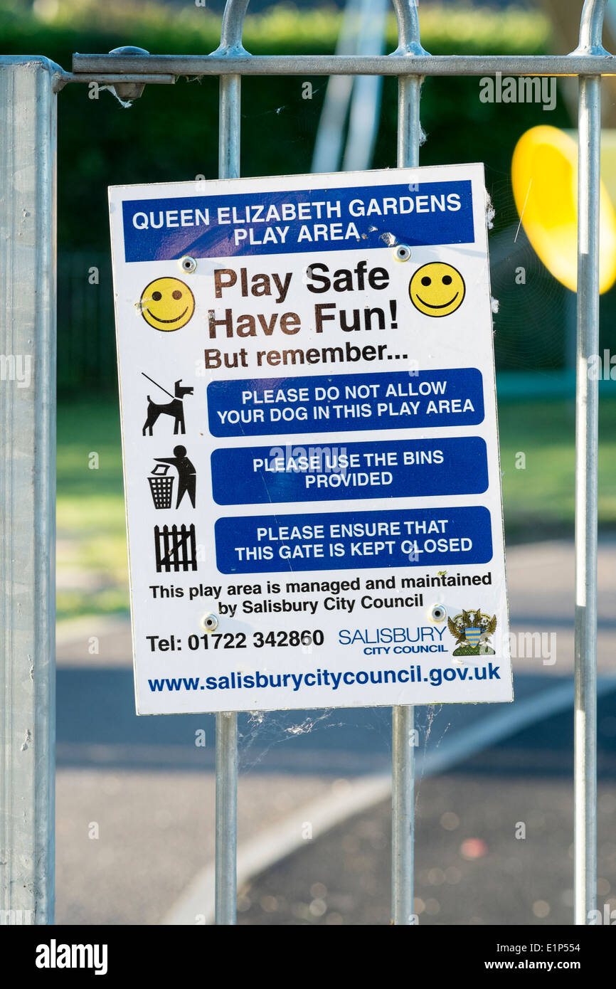 Children's Play Area Safety Signs at Jennifer Varner blog