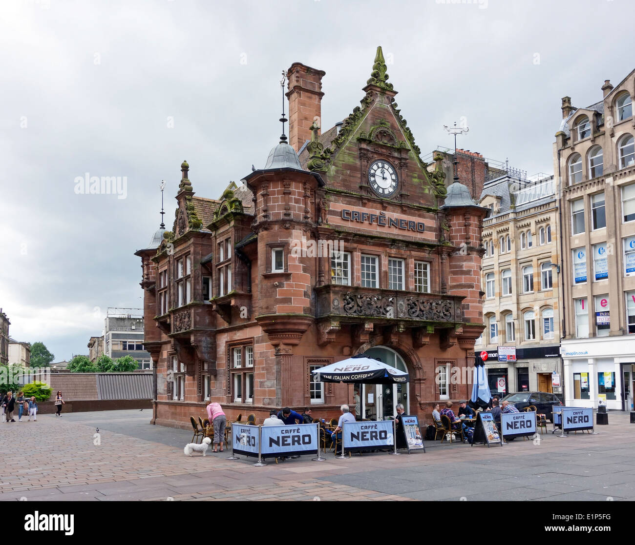 The old underground railway station in St. Enoch Square in Glasgow ...