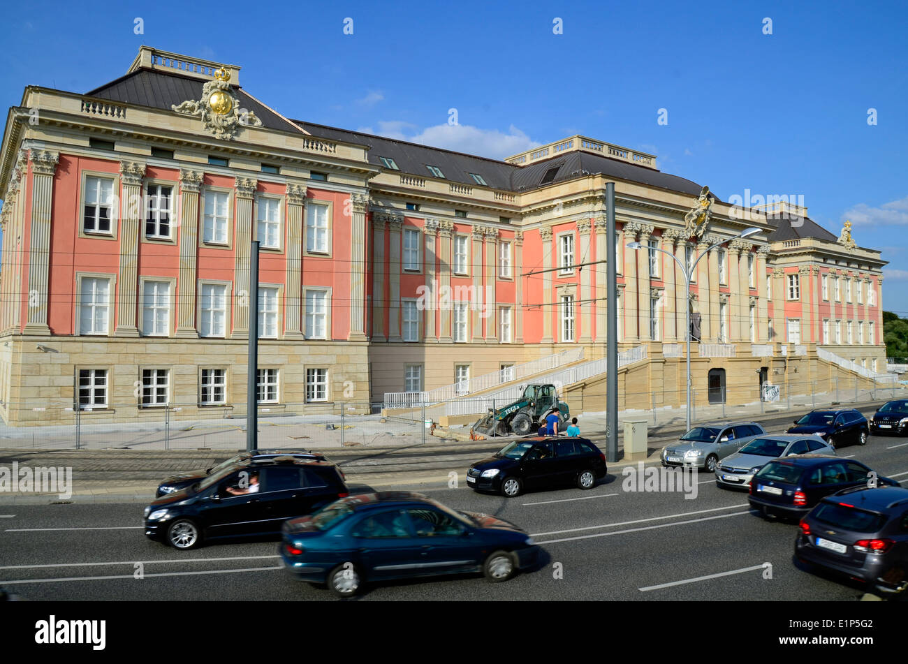 New City Palace (House of parliament) Lustgarten Potsdam Germany Stock ...