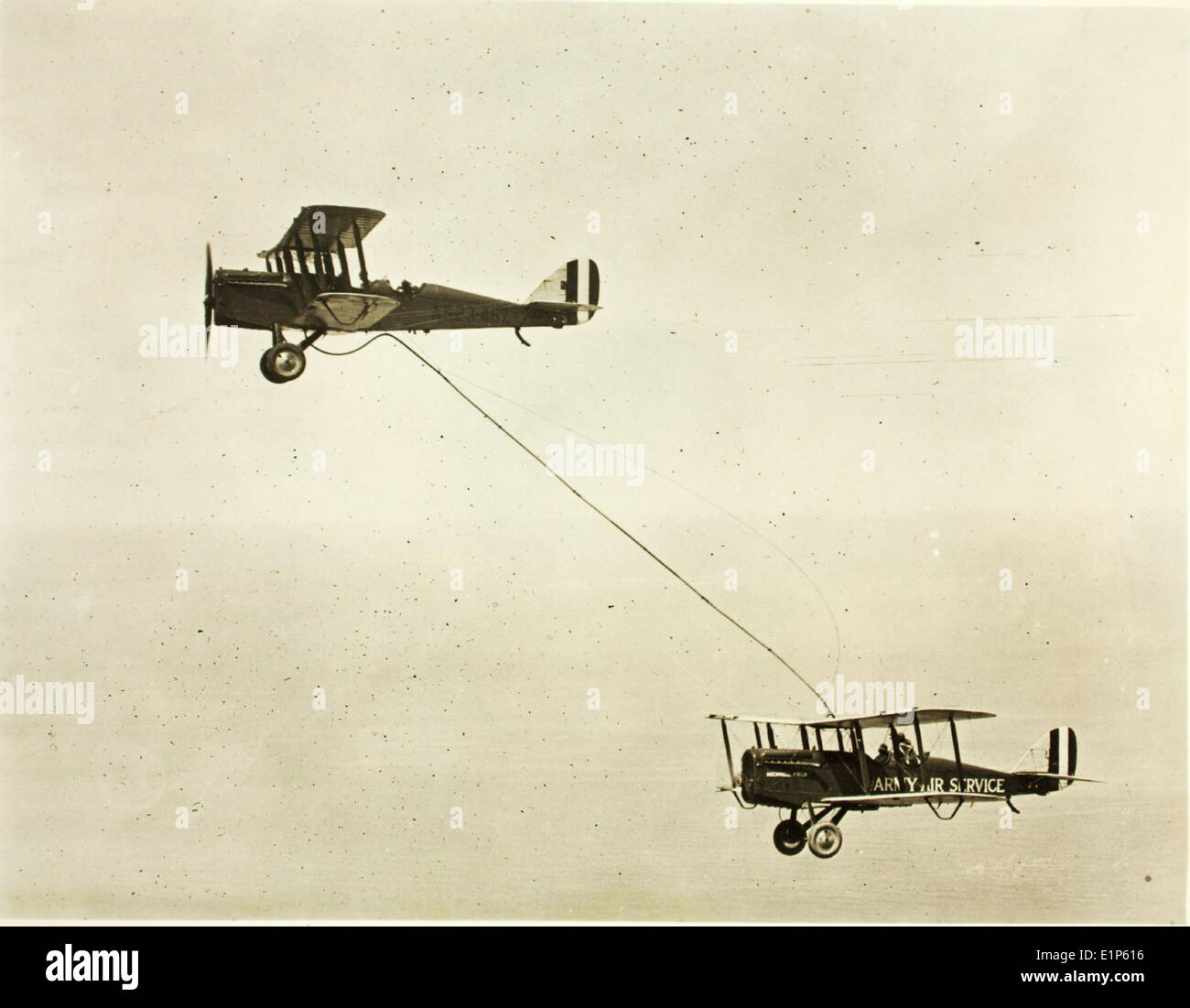This historic image captures the first aerial refueling in San Diego in ...