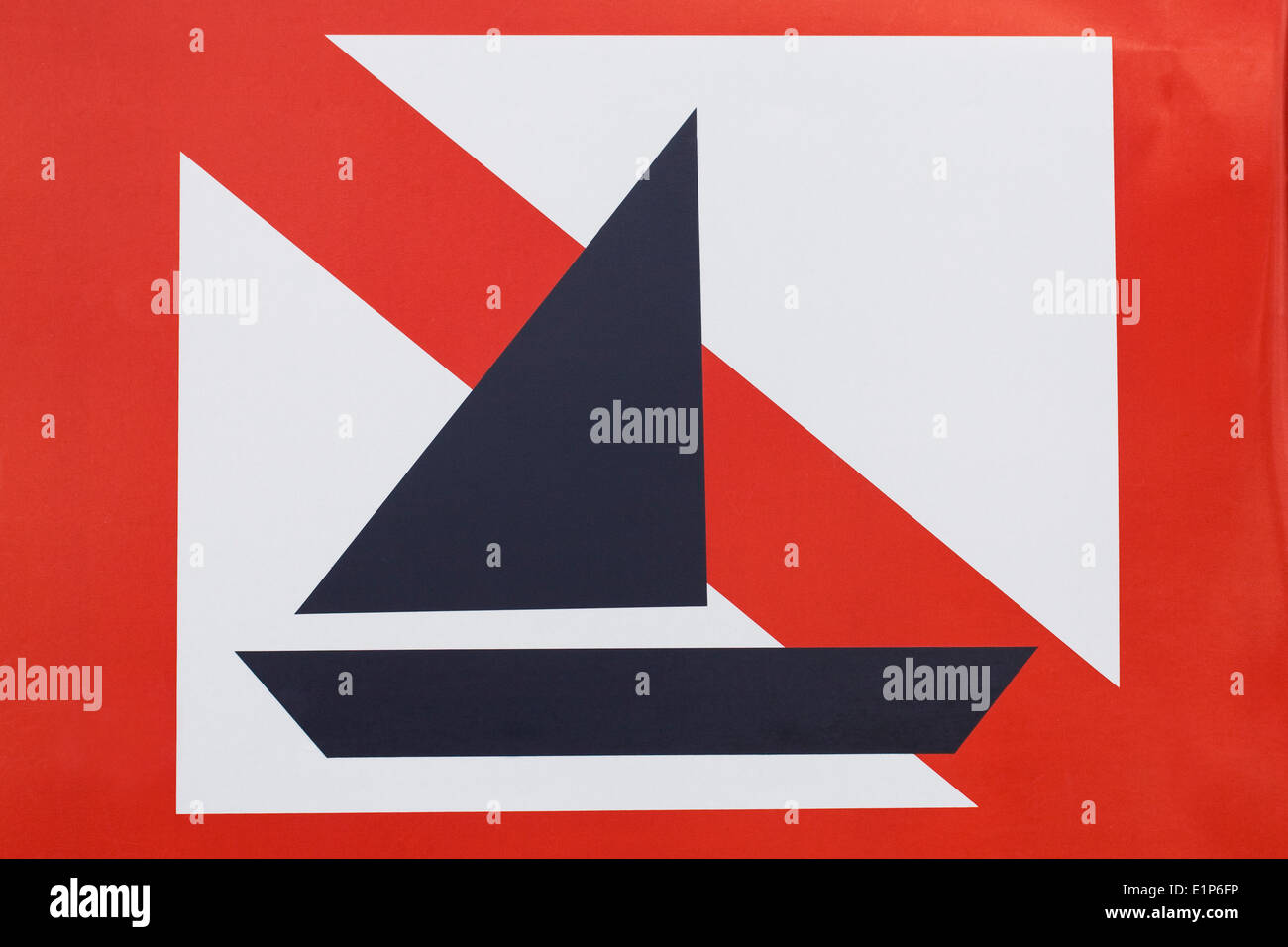 Warning sign for boats hi-res stock photography and images - Alamy