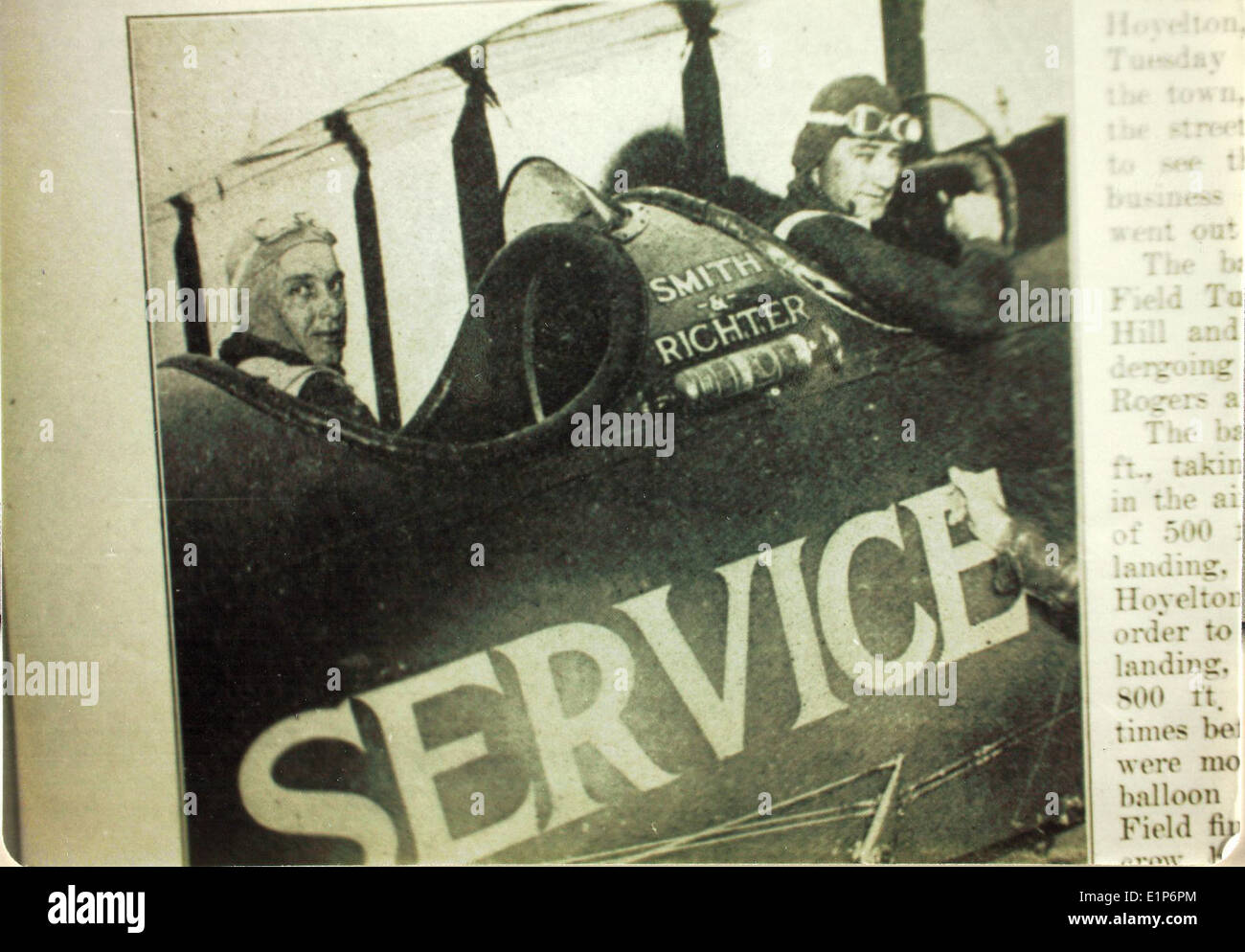 This photograph from 1923 depicts the first aerial refueling event in ...