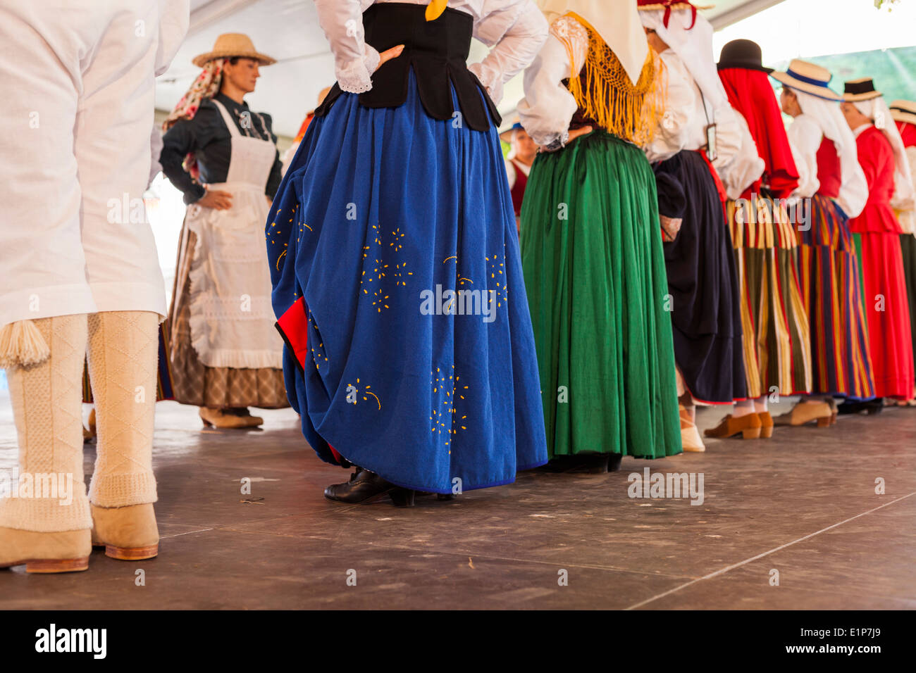 Canarian people celebrate their national day dressed in traditional ...