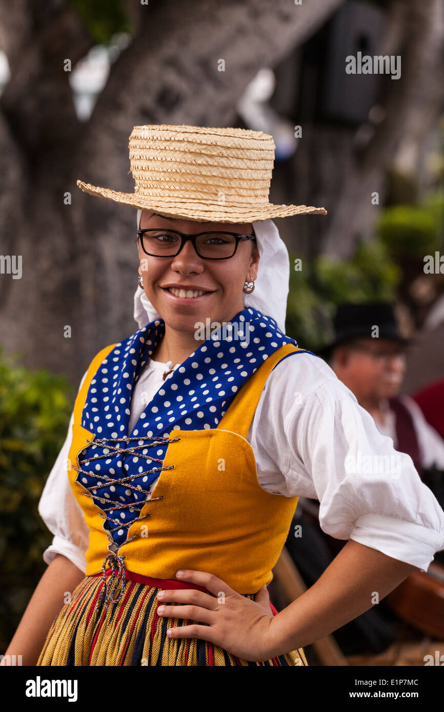 Canarian people celebrate their national day dressed in traditional ...