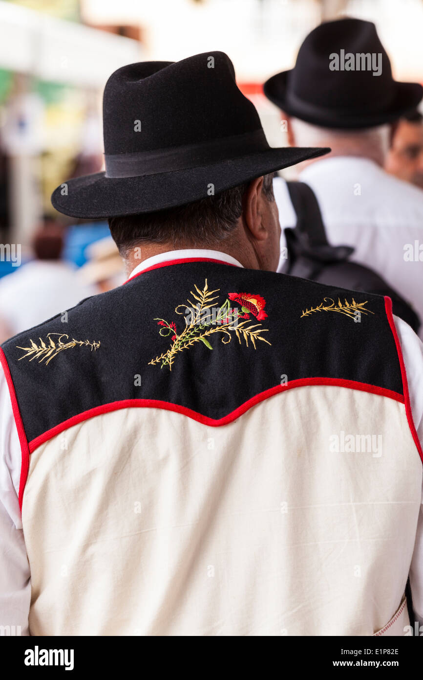 Canarian people celebrate their national day dressed in traditional ...