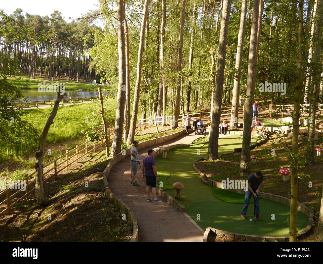 Center Parcs, Woburn Forest - opening weekend Stock Photo - Alamy