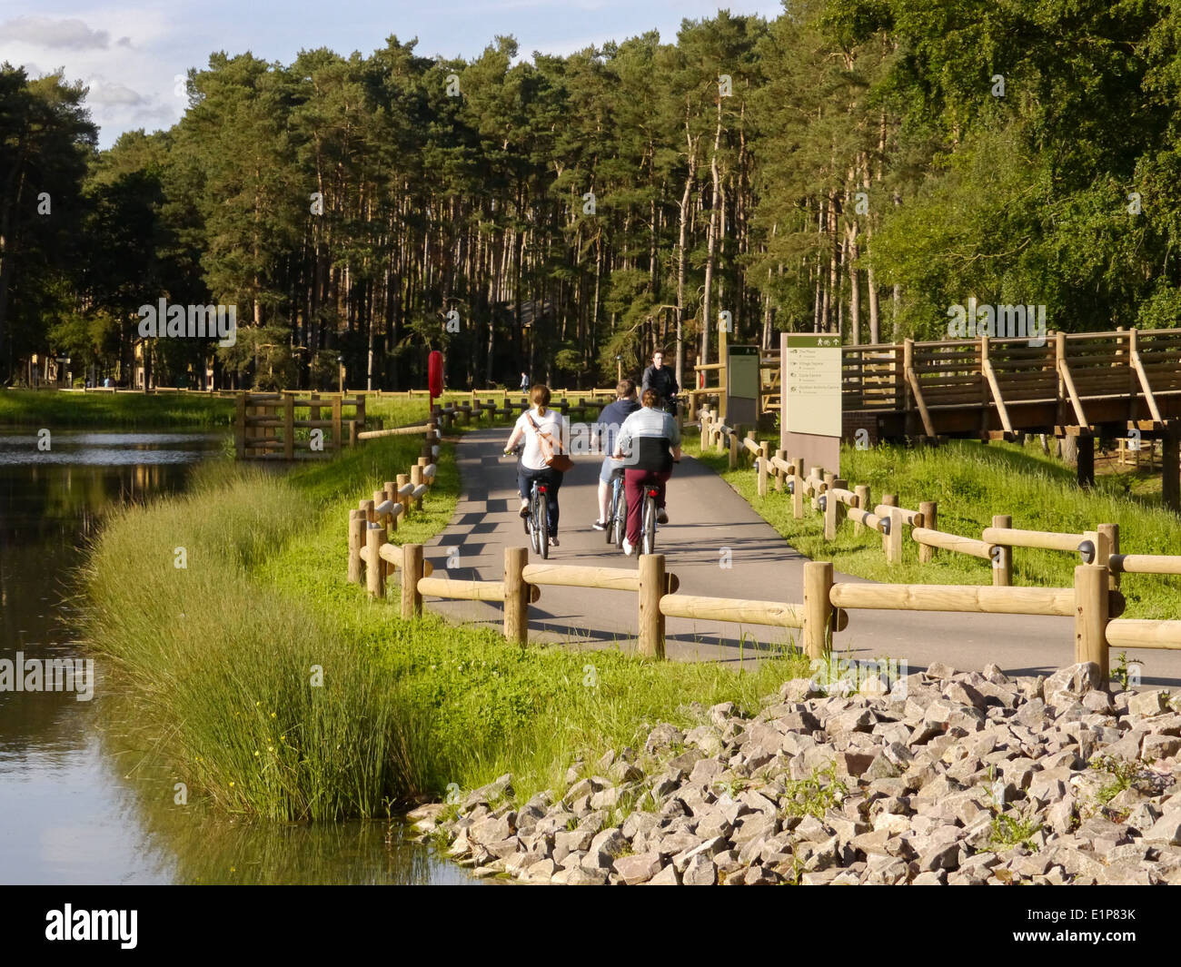 Center parcs cycling hi-res stock photography and images - Alamy