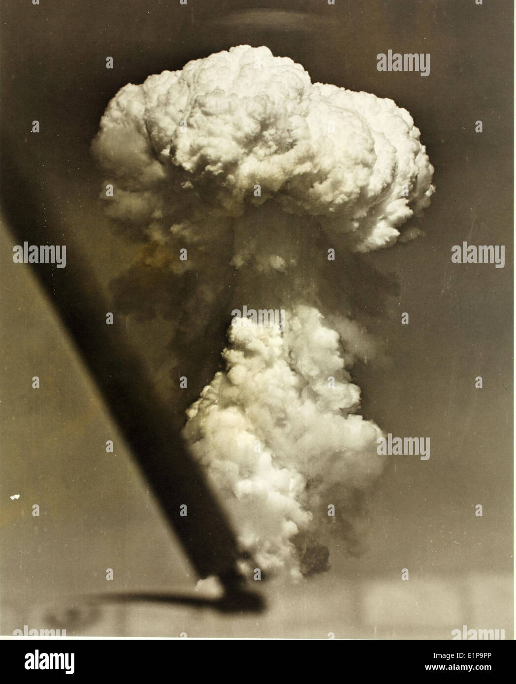 This image shows the atomic bomb test conducted in Bikini Atoll, 1946 ...