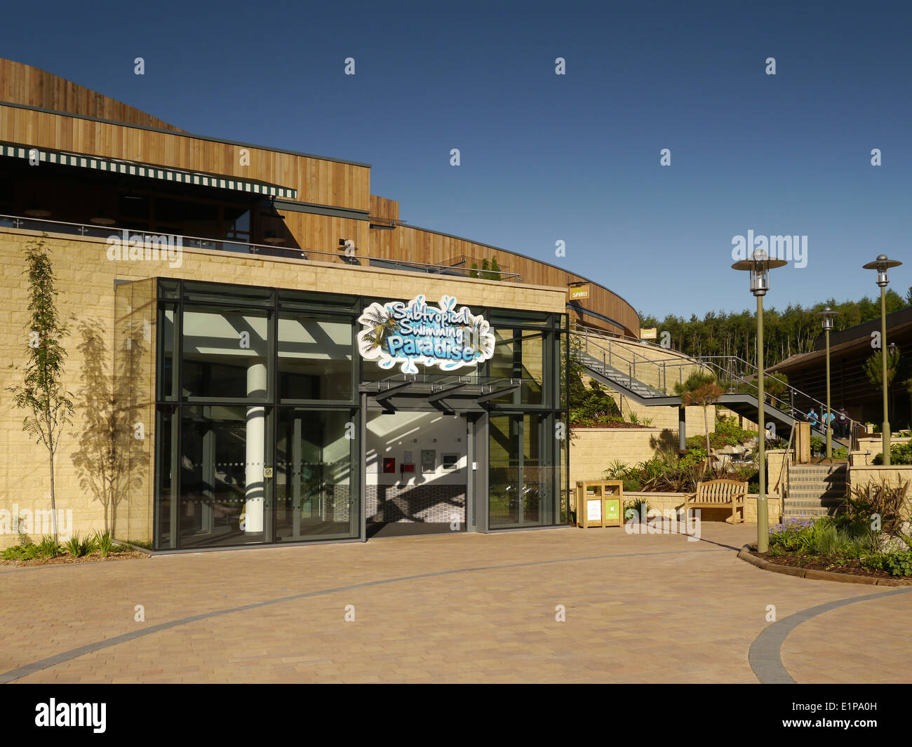 Center Parcs, Woburn Forest - opening weekend Stock Photo - Alamy