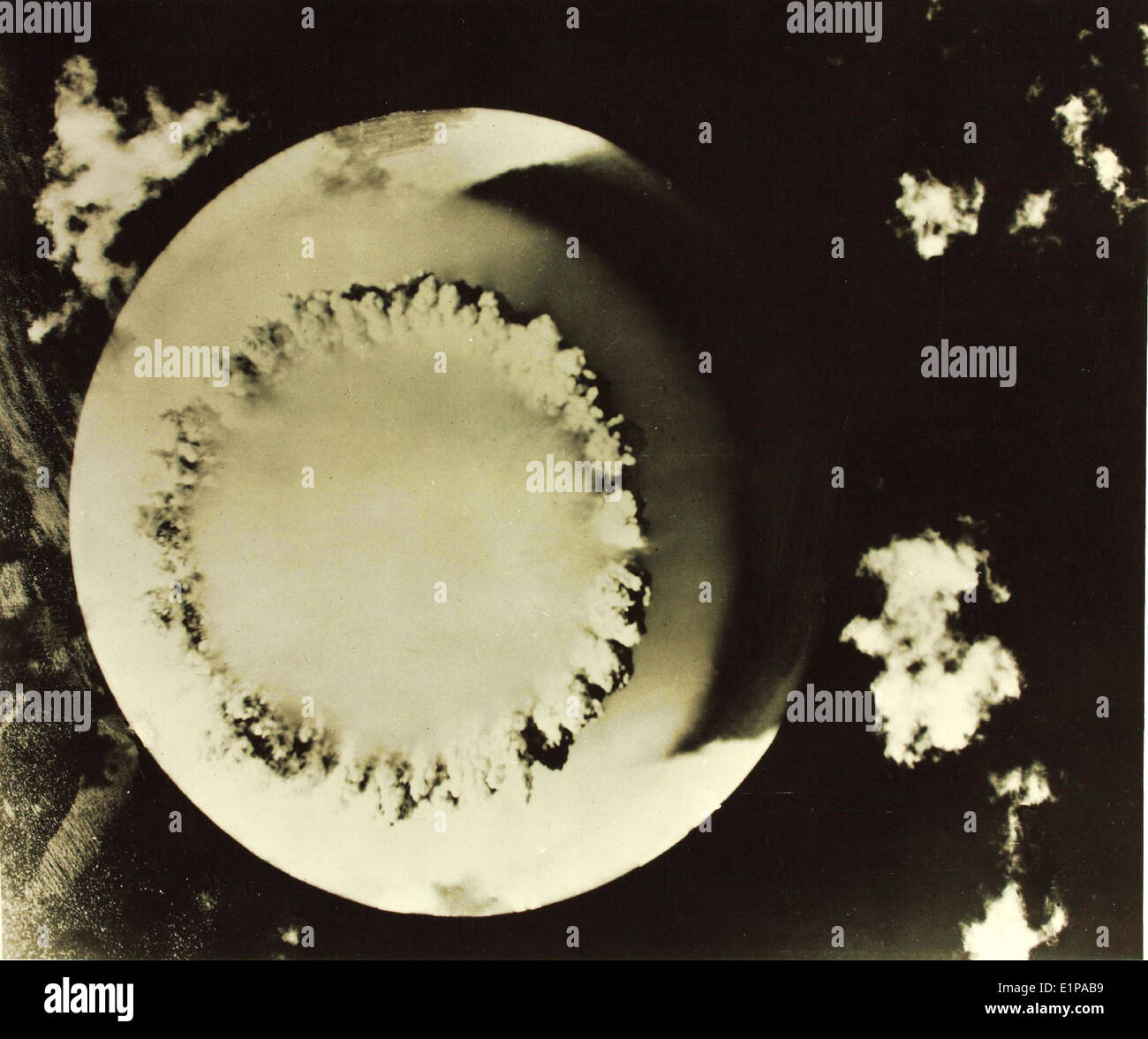 This image from the 1946 atomic bomb tests at Bikini Atoll shows the ...