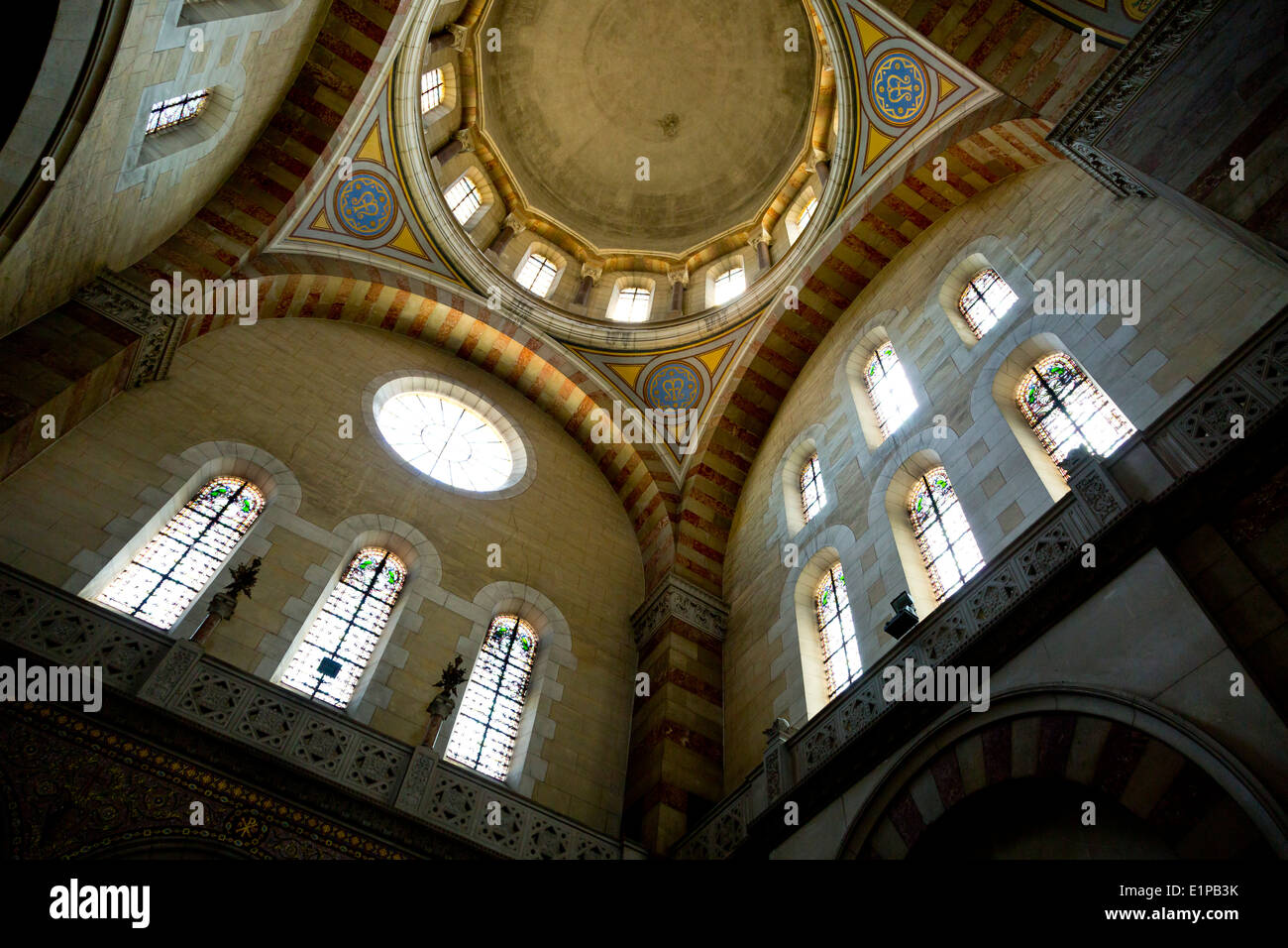 Interior View onto the Dome of the Cathédrale de la Major in Marseille ...