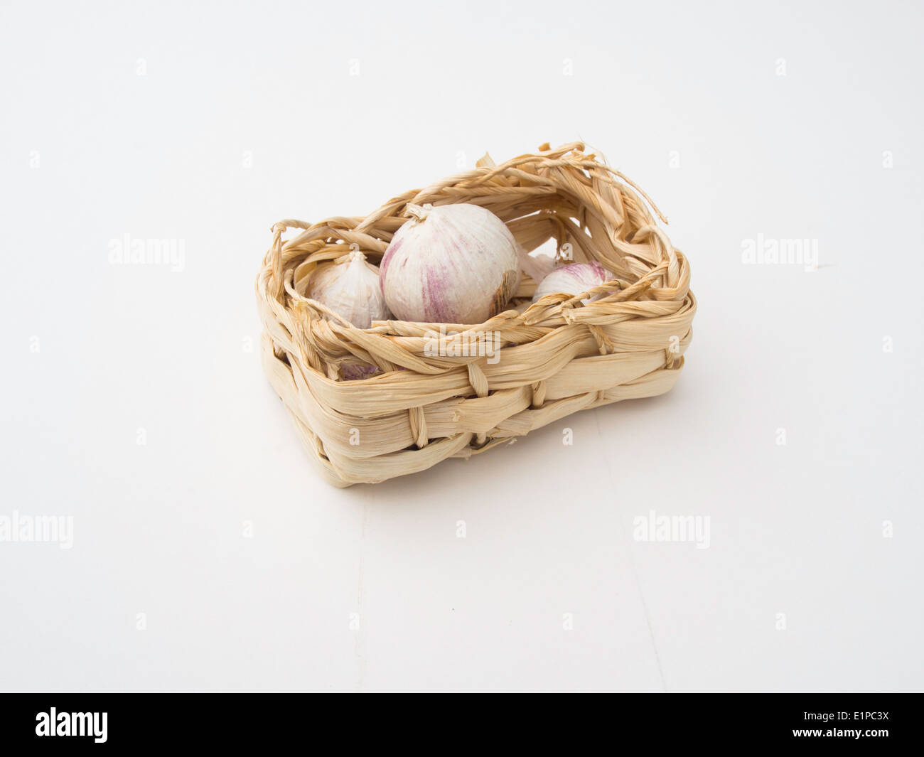 Single clove or monobulb Garlic (Allium sativum L.) bulb from the ...