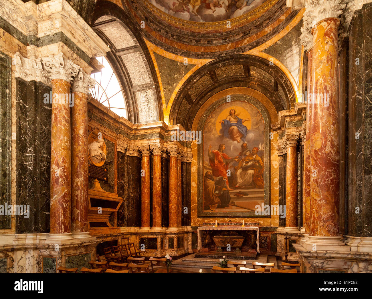 The Cybo Chapel; The Church or Basilica of Santa Maria del Popolo; Rome ...