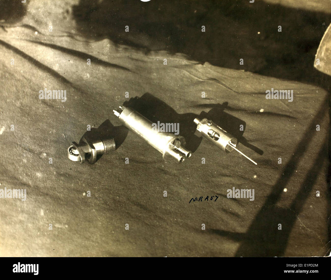 This photo documents a gun synchronization test, a critical advancement ...