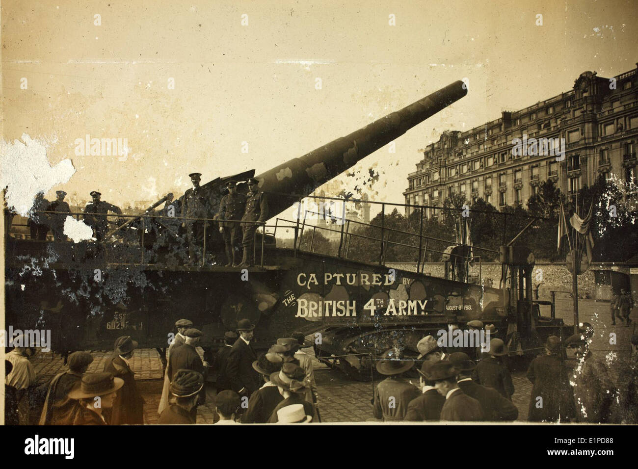 A collection of World War I combat and equipment, highlighting the ...