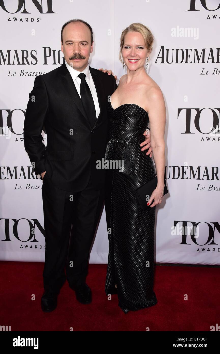 New York, NY, USA. 8th June, 2014. Danny Burstein, Rebecca Luker at ...
