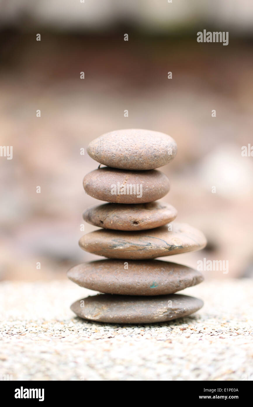 sandstone pyramid in the garden Stock Photo - Alamy