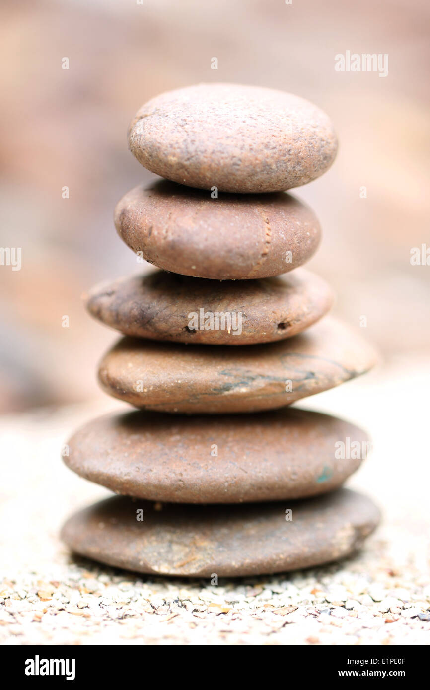 sandstone pyramid in the garden Stock Photo - Alamy