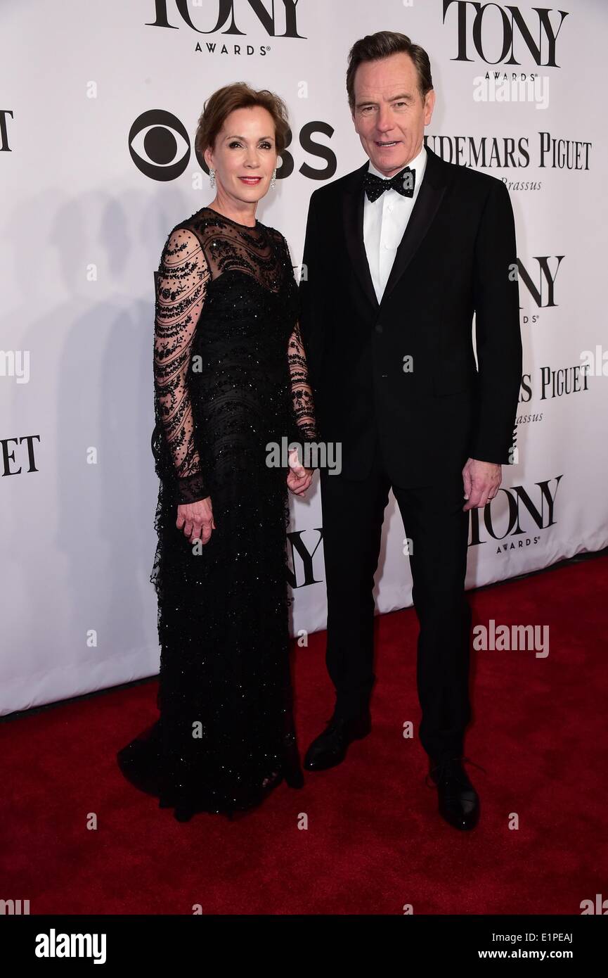 New York, NY, USA. 8th June, 2014. Robin Dearden, Bryan Cranston at ...