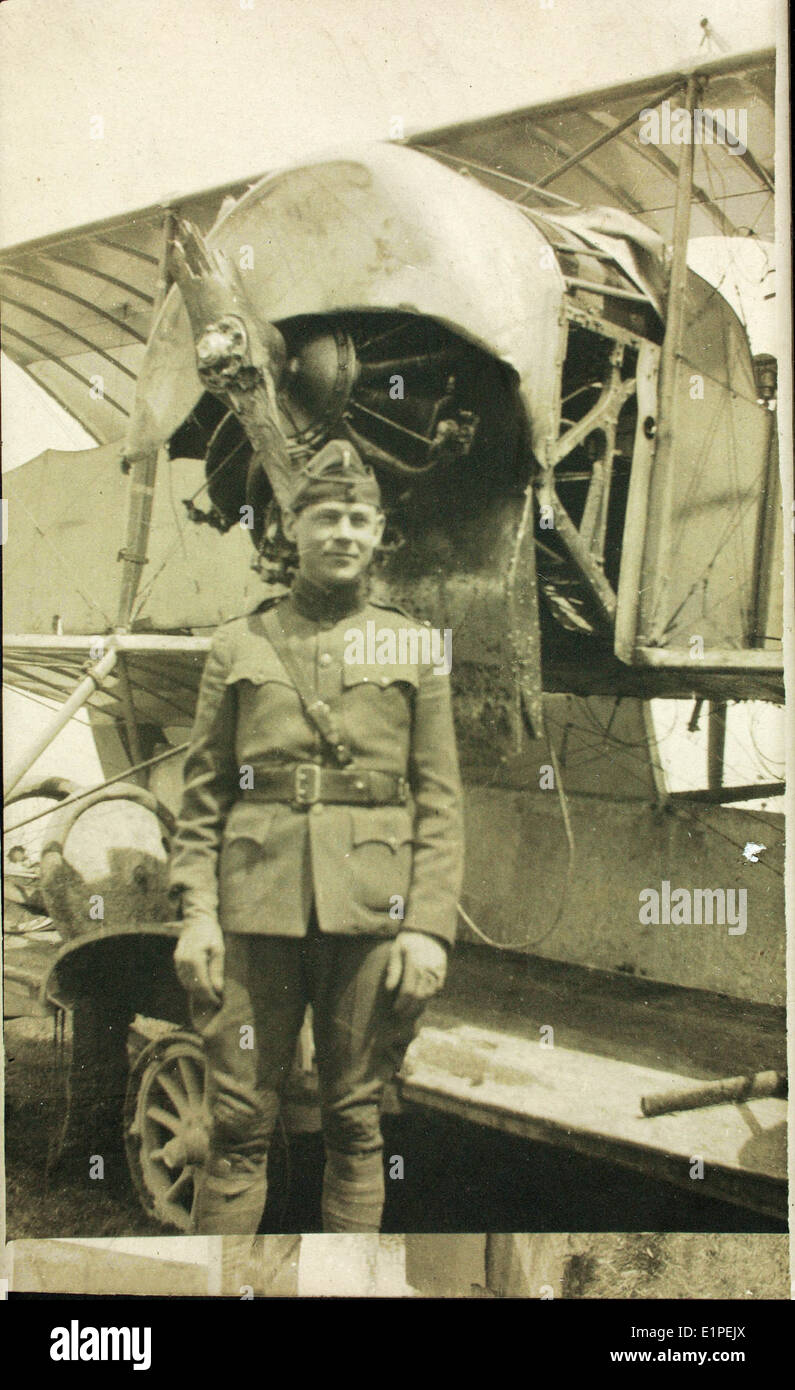 This image depicts a Caudron aircraft that crashed during World War I ...