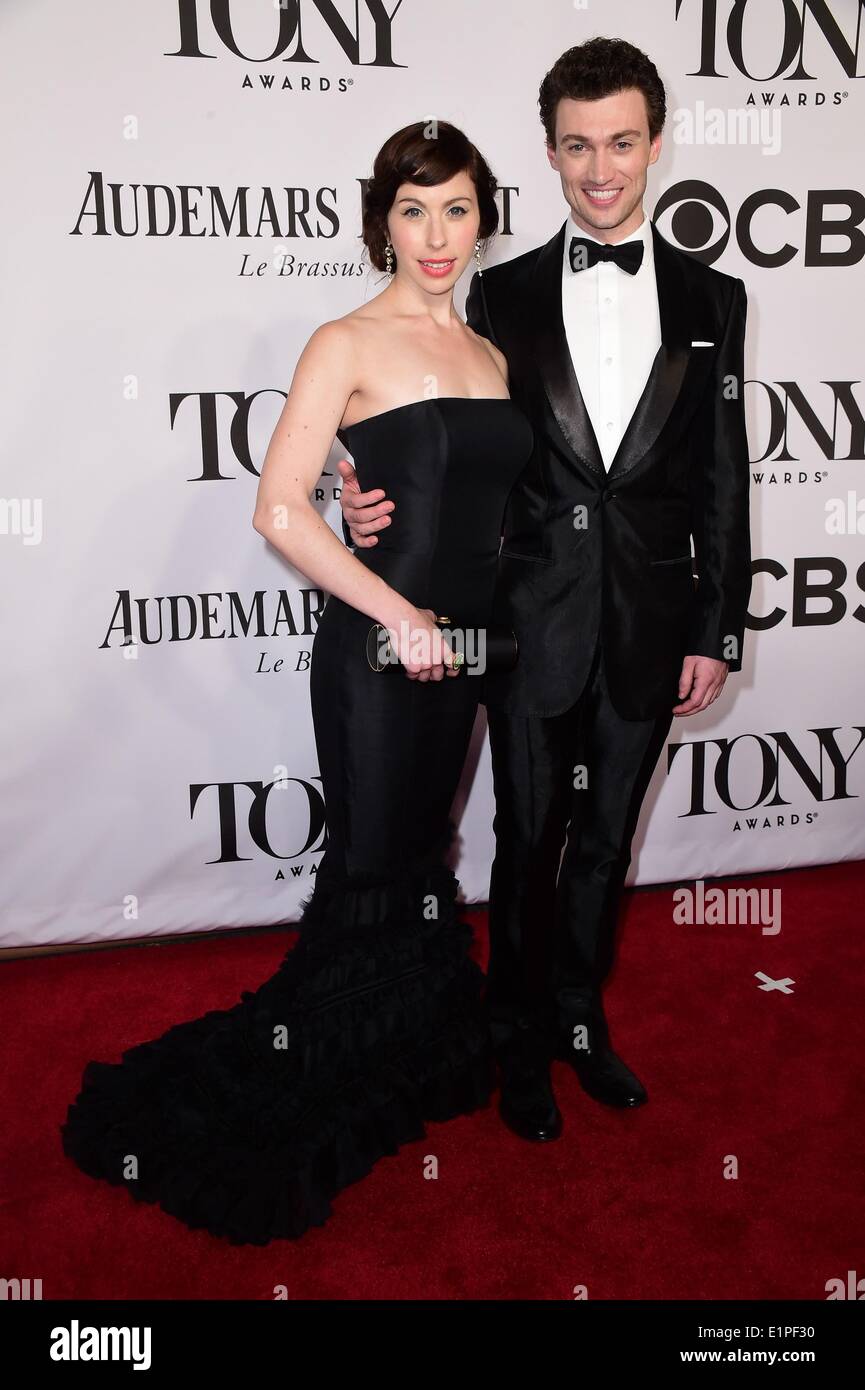 New York, NY, USA. 8th June, 2014. Emily Young, Bryce Pinkham at ...