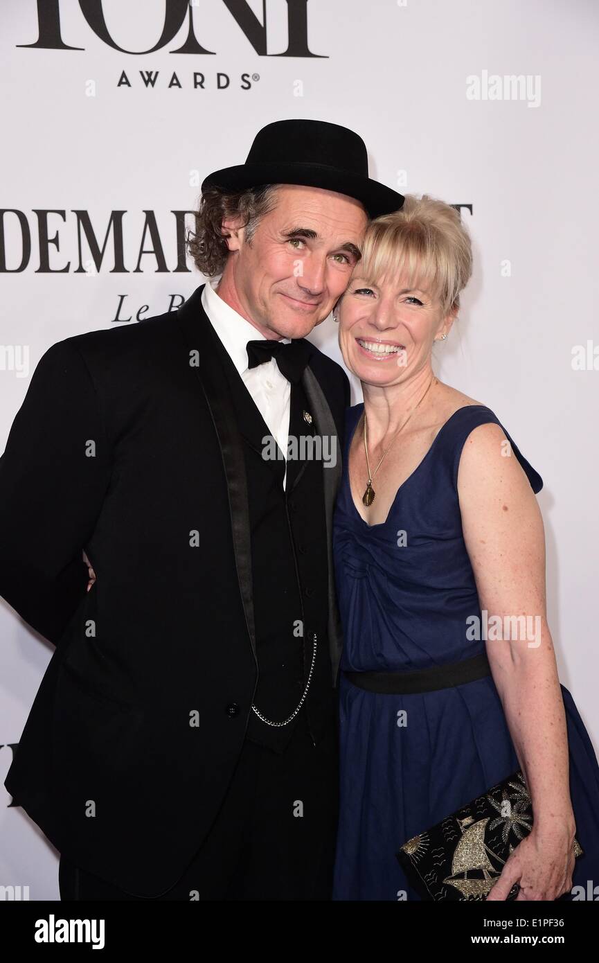 New York, NY, USA. 8th June, 2014. Mark Rylance, Claire van Kampen at ...