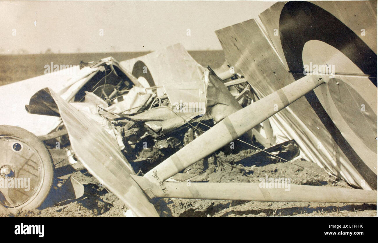 World War One Aircraft crash Nieuport Stock Photo - Alamy