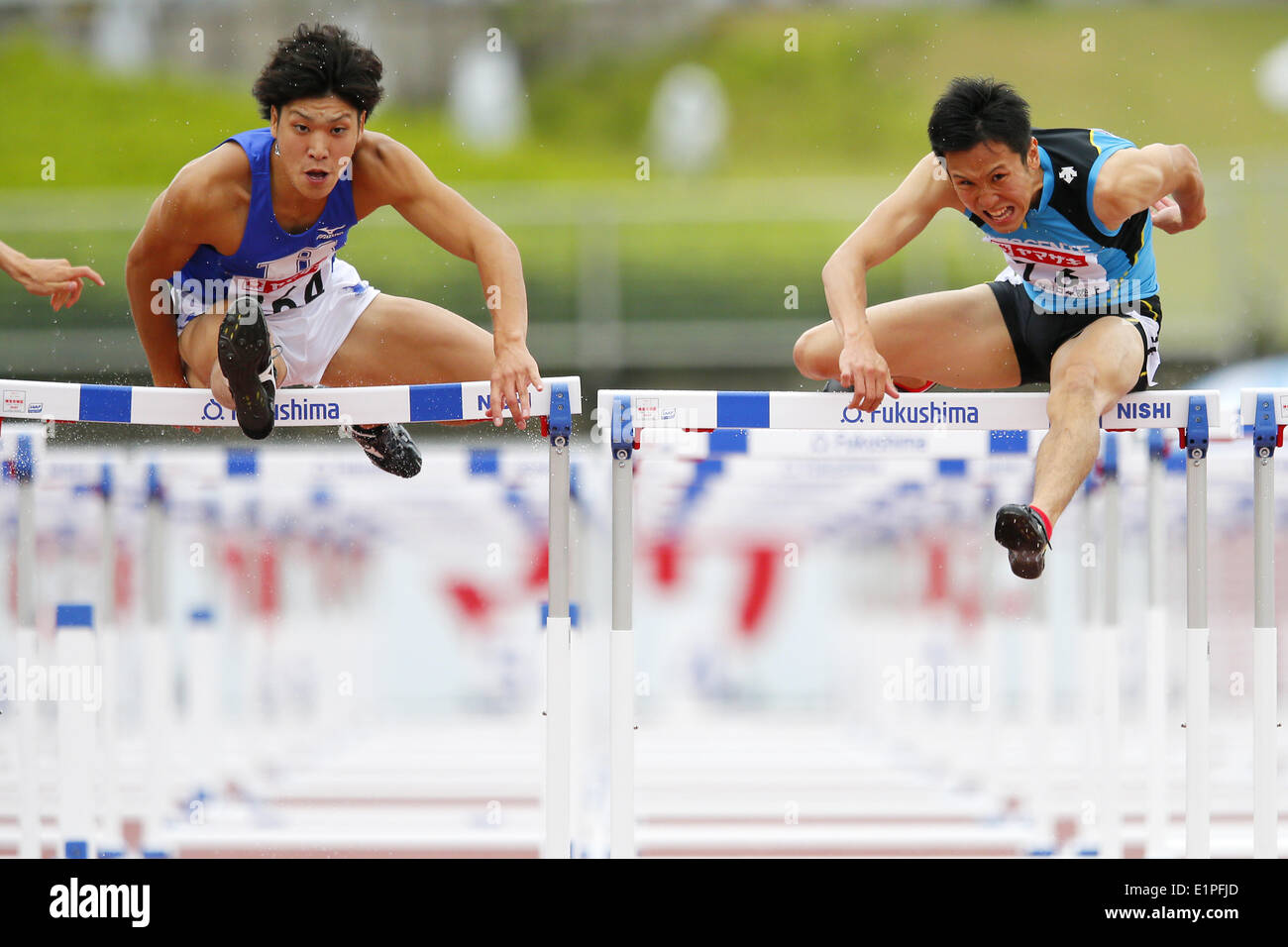 Toho Minnano Stadium, Fukushima, Japan. 7th June, 2014. (L-R) Genta ...