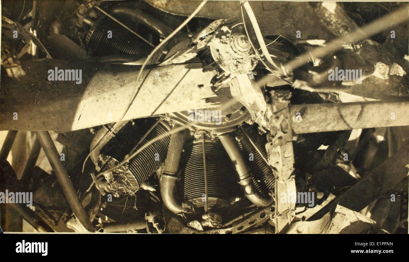 This image commemorates the crash of a Nieuport 83 aircraft during ...