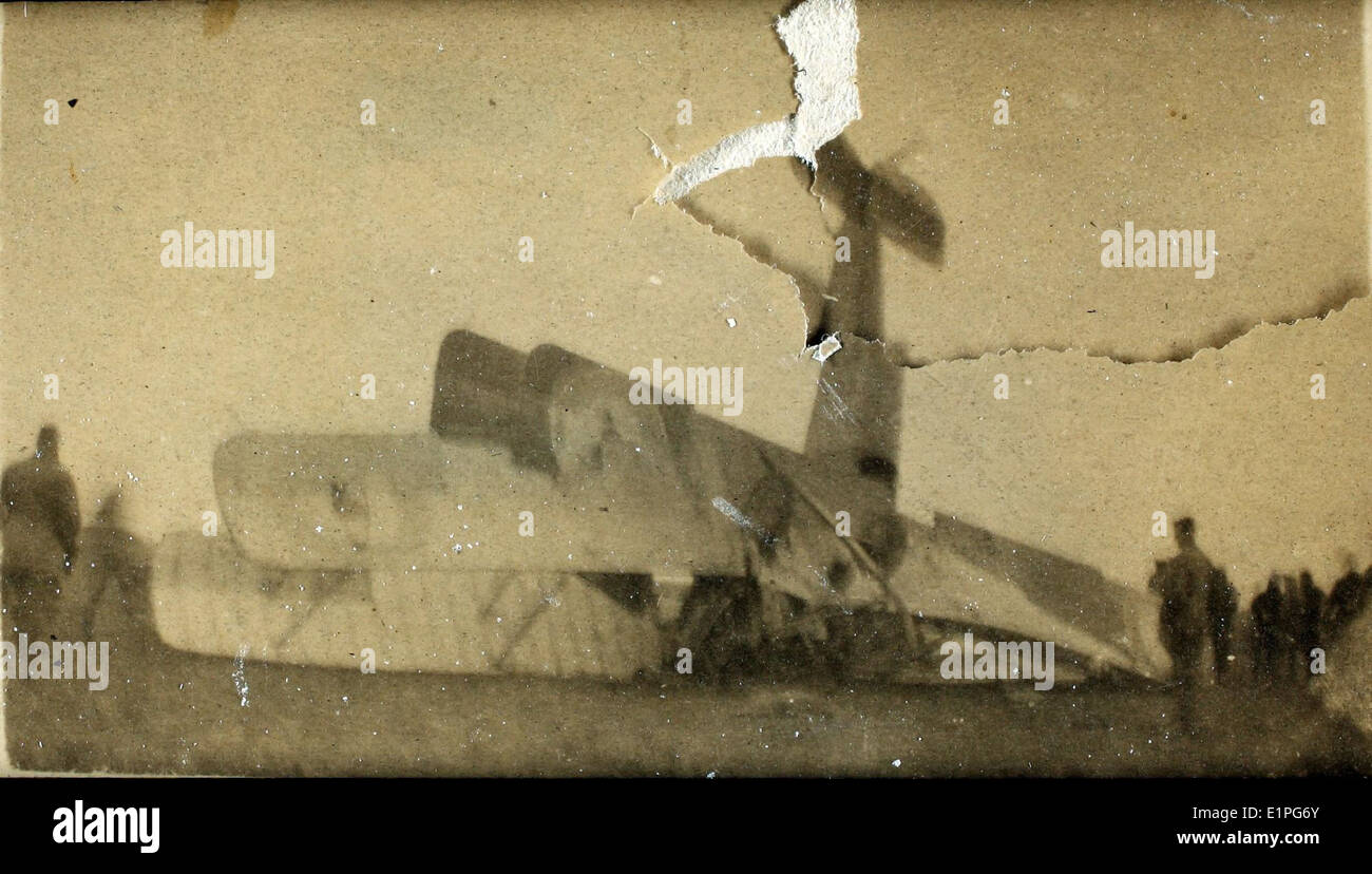 This image from the Vaugh Collection depicts a World War I aircraft ...