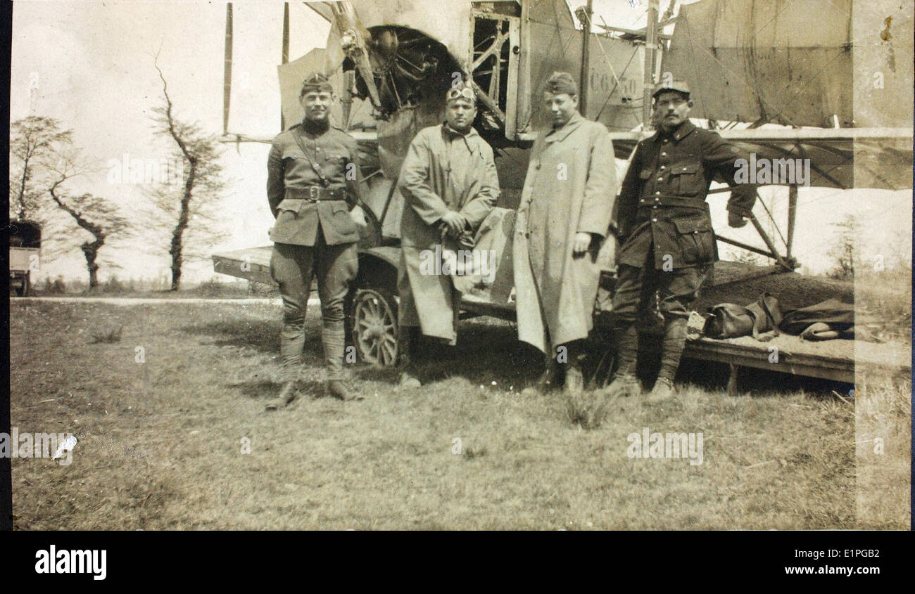 This image depicts a World War I-era Caudron aircraft, showcasing the ...
