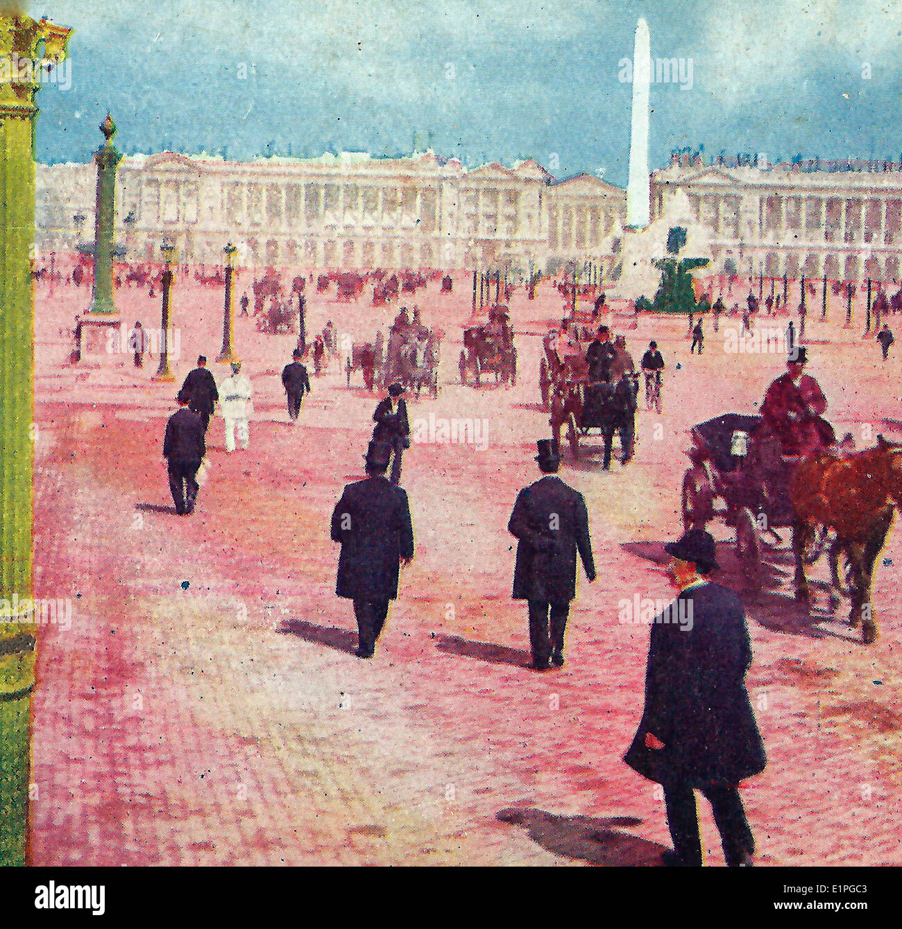 Place de Concorde, Paris France, circa 1900 Stock Photo - Alamy