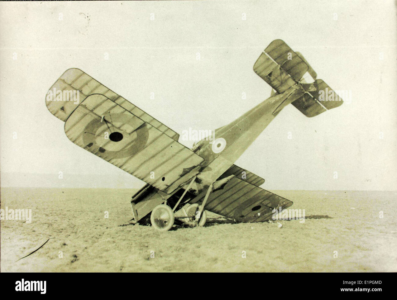 The SE.5a, a British fighter aircraft from World War I, is shown in ...