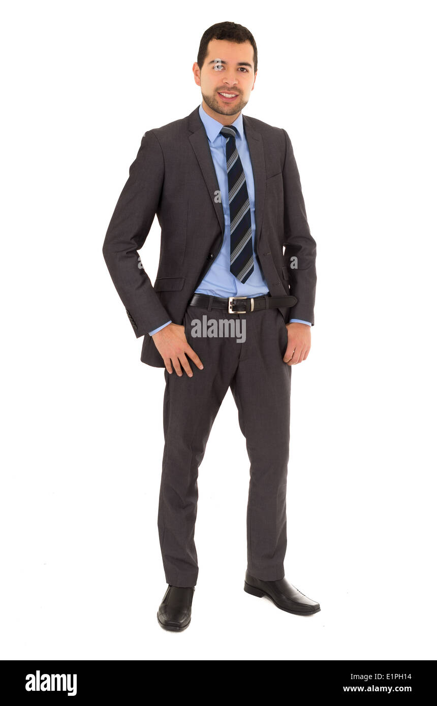 hispanic man standing in a suit Stock Photo - Alamy