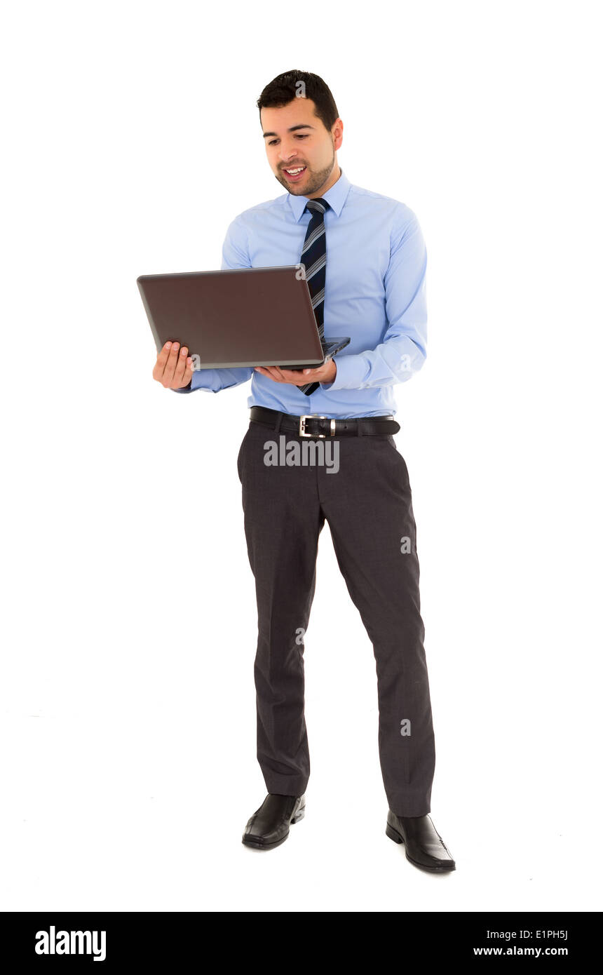 Office Man with laptop Stock Photo - Alamy