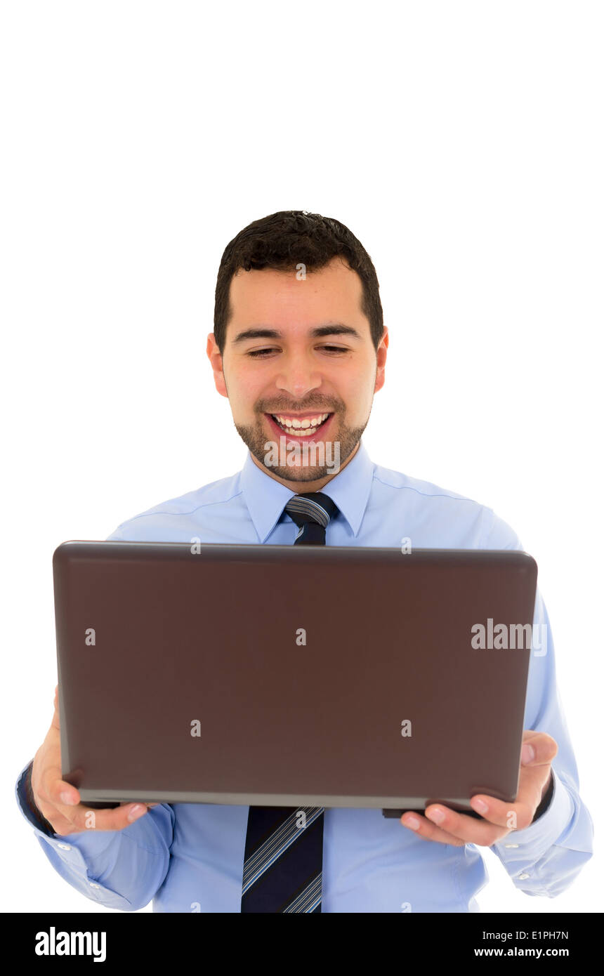 Office Man with laptop Stock Photo - Alamy