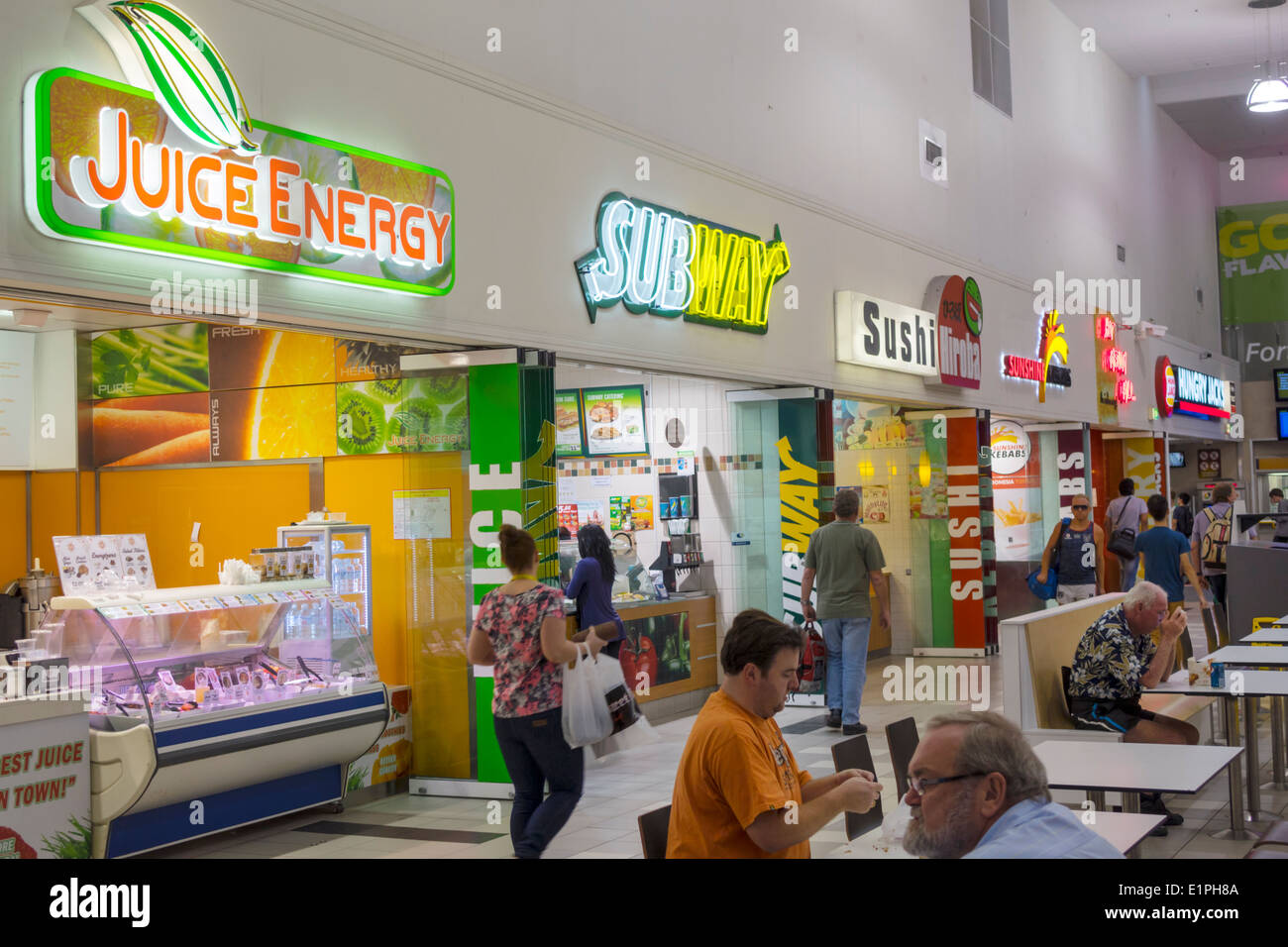 Brisbane Australia,Queensland Fortitude Valley Station,food court plaza ...