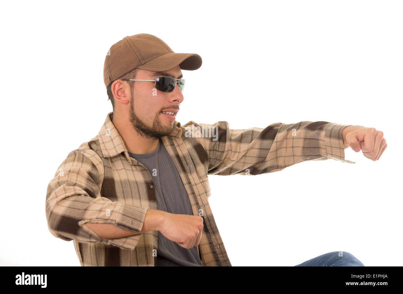 Driving pose hi-res stock photography and images - Alamy