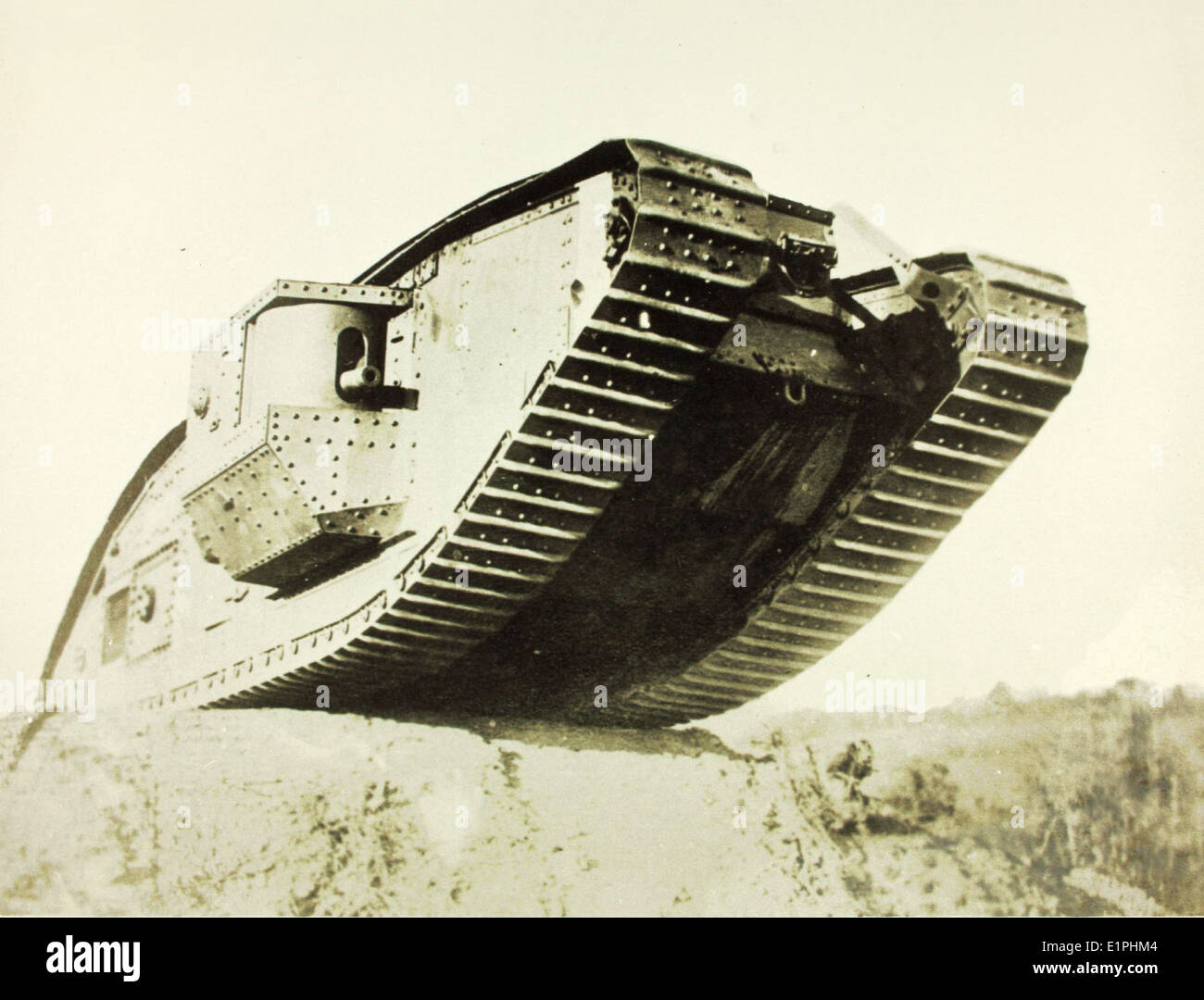 This image depicts a World War I tank, which was a revolutionary ...