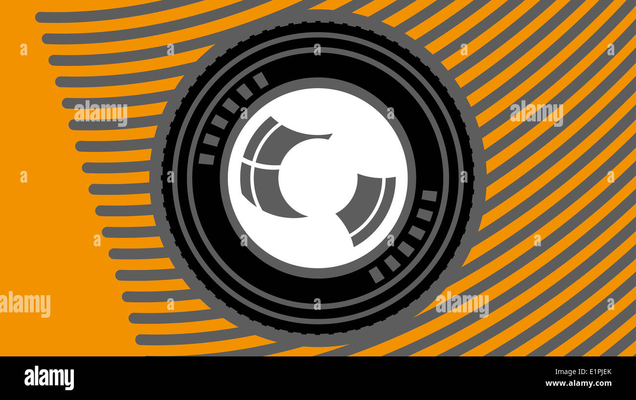 Vintage camera poster Stock Photo - Alamy