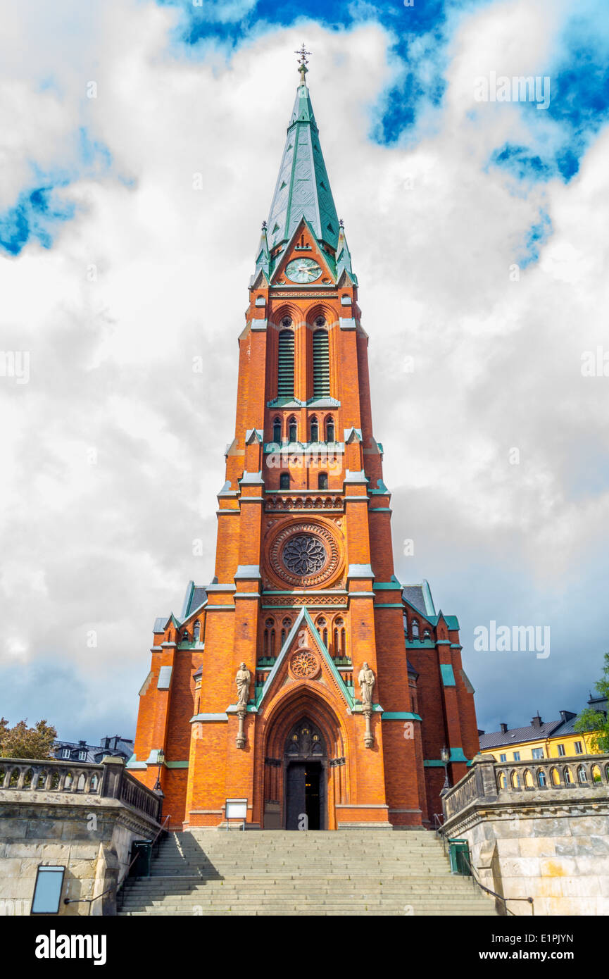 S:t Johannes church Front View Stock Photo - Alamy