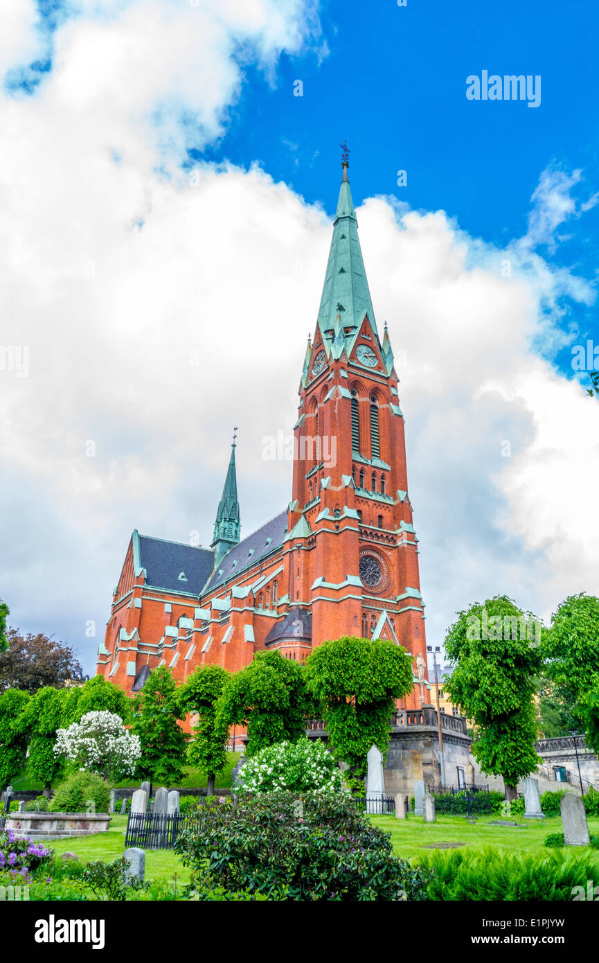 S:t Johannes church Side View Stock Photo - Alamy