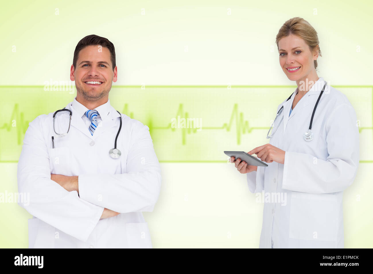 Composite image of happy medical team Stock Photo - Alamy