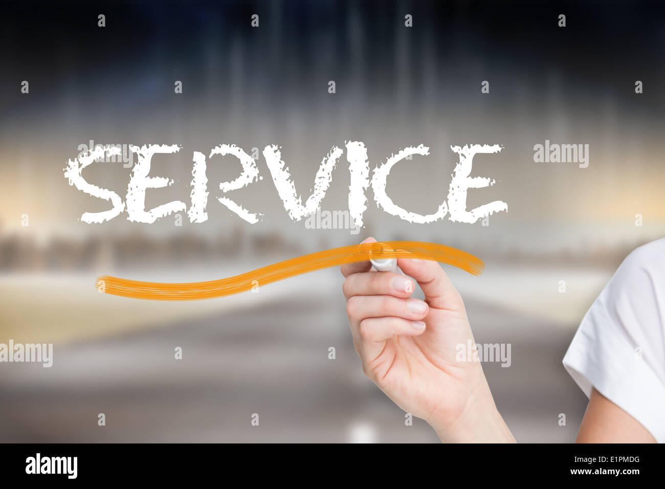 Service writing hi-res stock photography and images - Alamy
