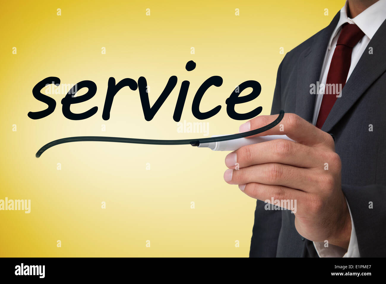 Service writing hi-res stock photography and images - Alamy