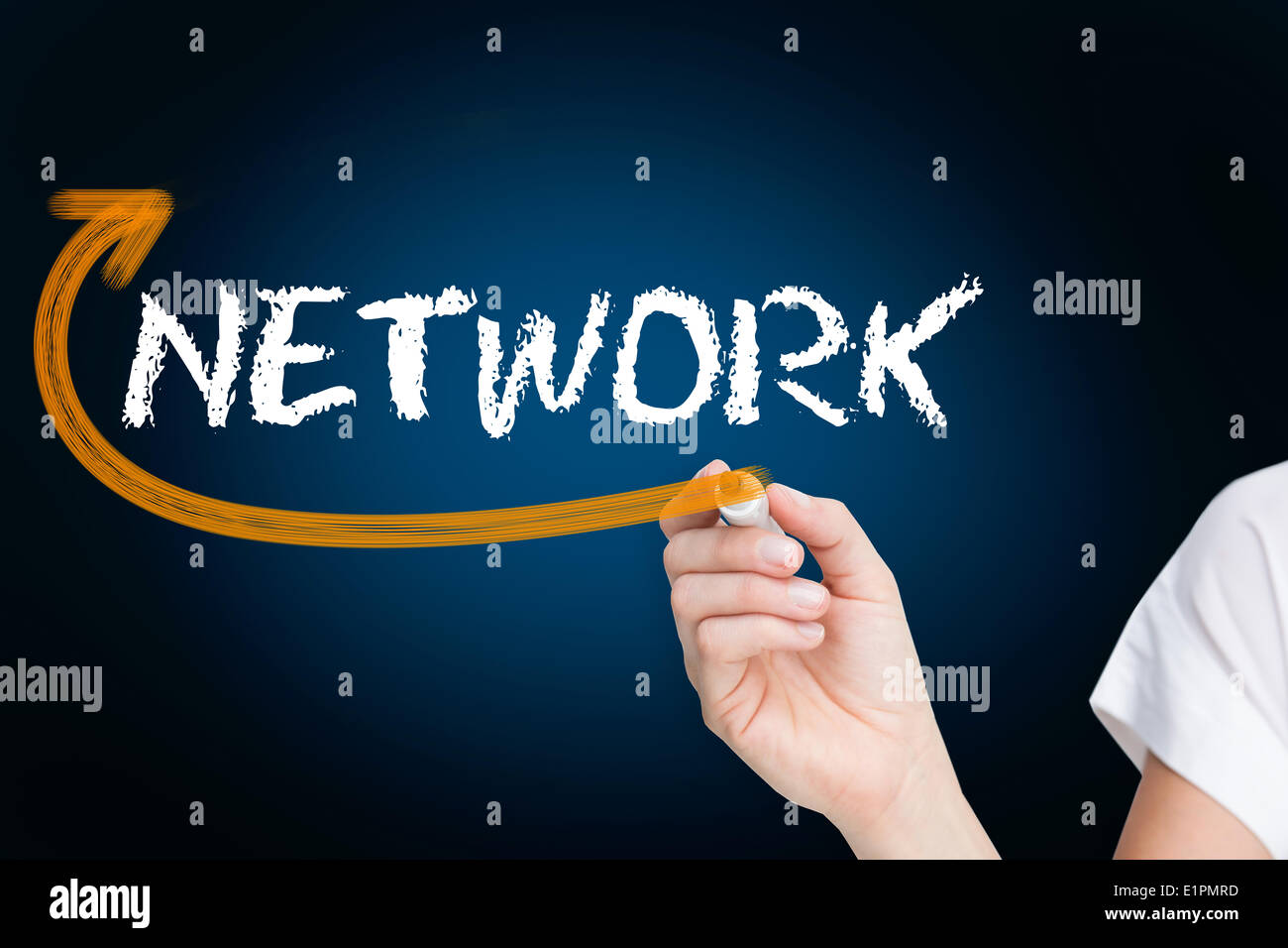 Network writing hi-res stock photography and images - Alamy