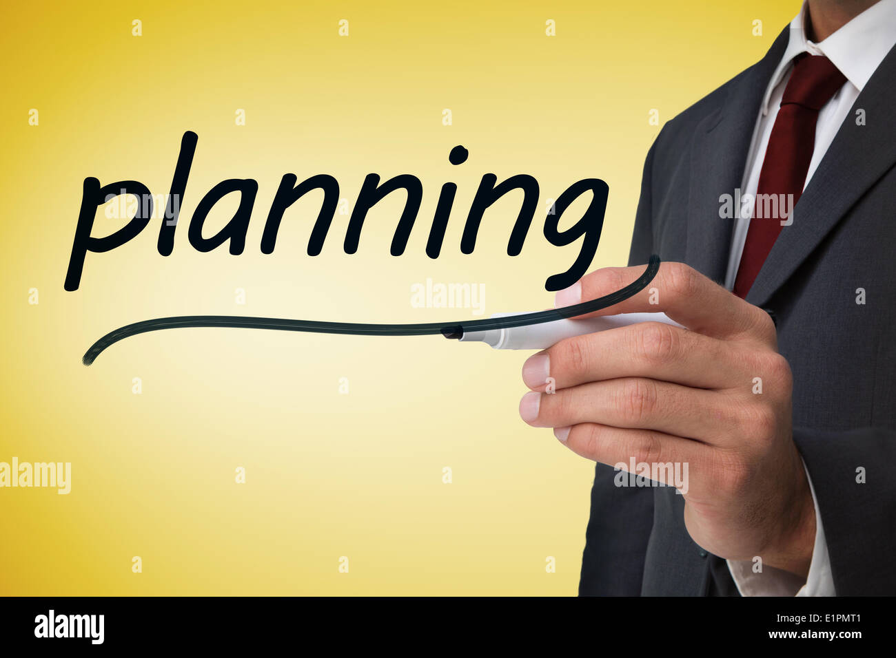 Planning businessman hi-res stock photography and images - Alamy
