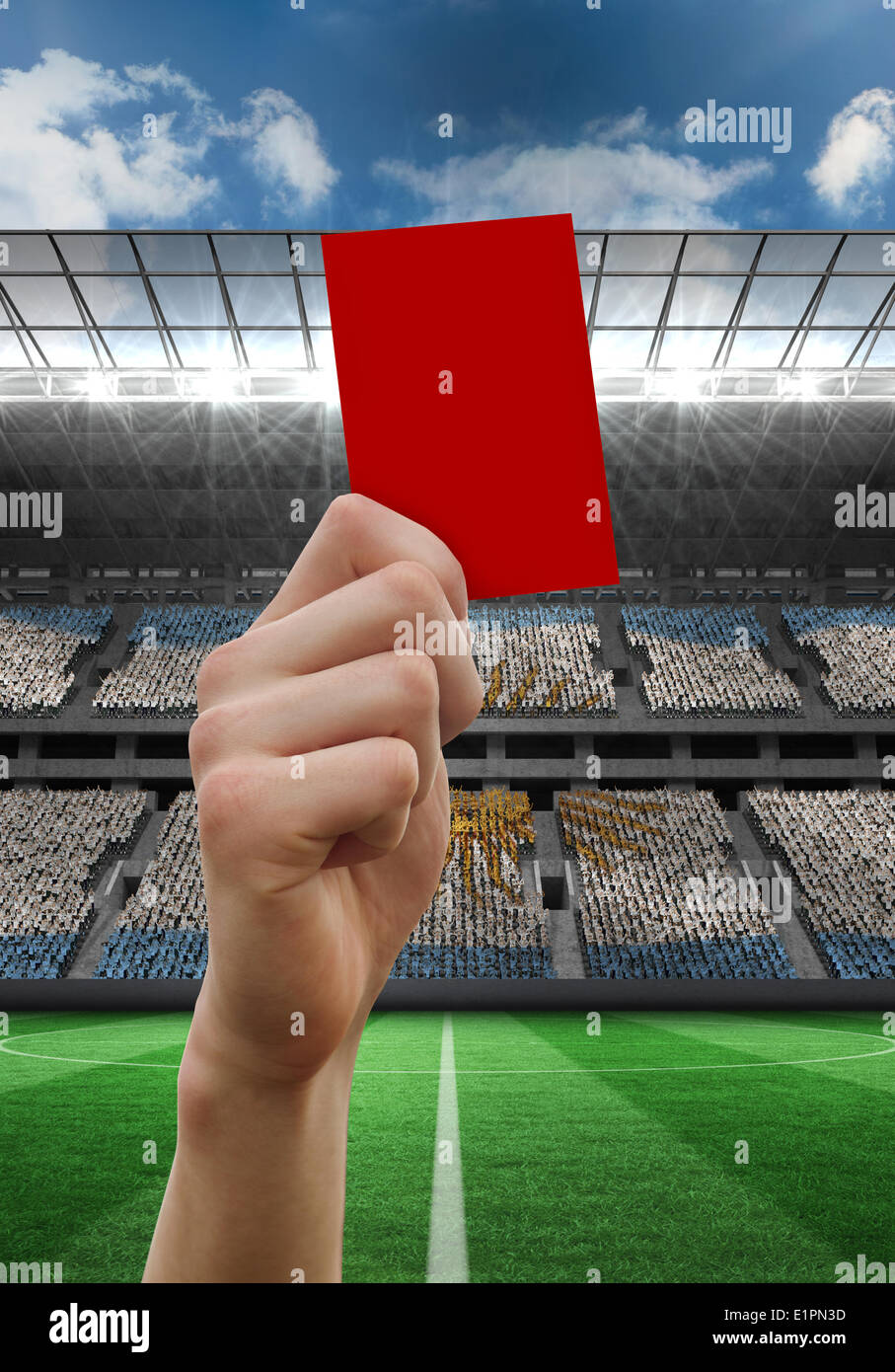 Football referee holding flag hi-res stock photography and images - Alamy